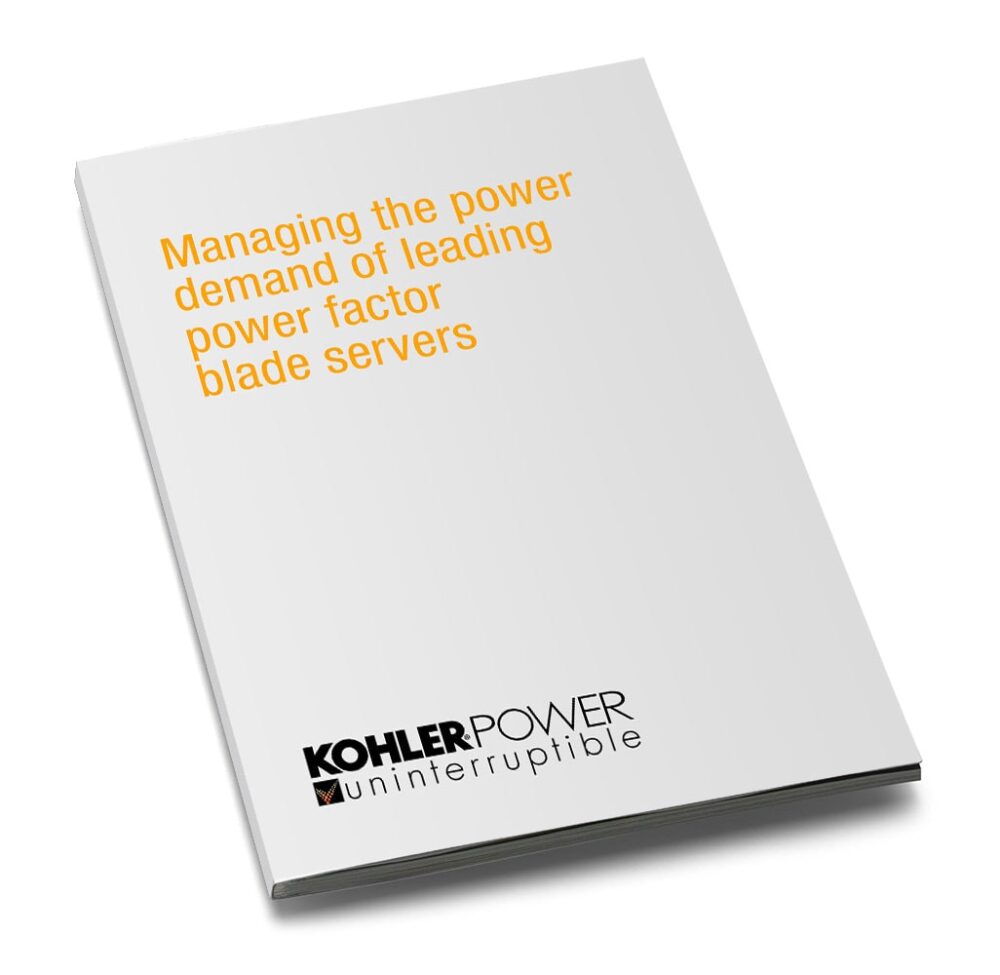 Managing the power demand of power factor blade servers